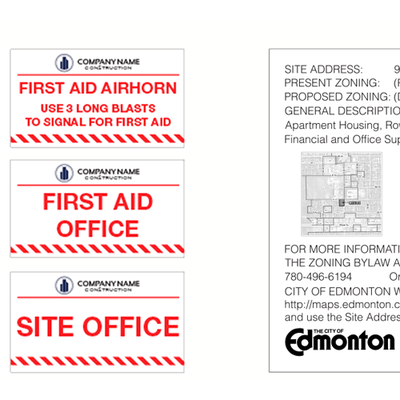 Development & Construction Signs